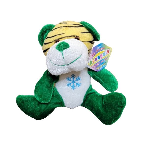 Kellytoy | Toys | Kellytoy Original Beanpals Green Tiger Snowflake ...